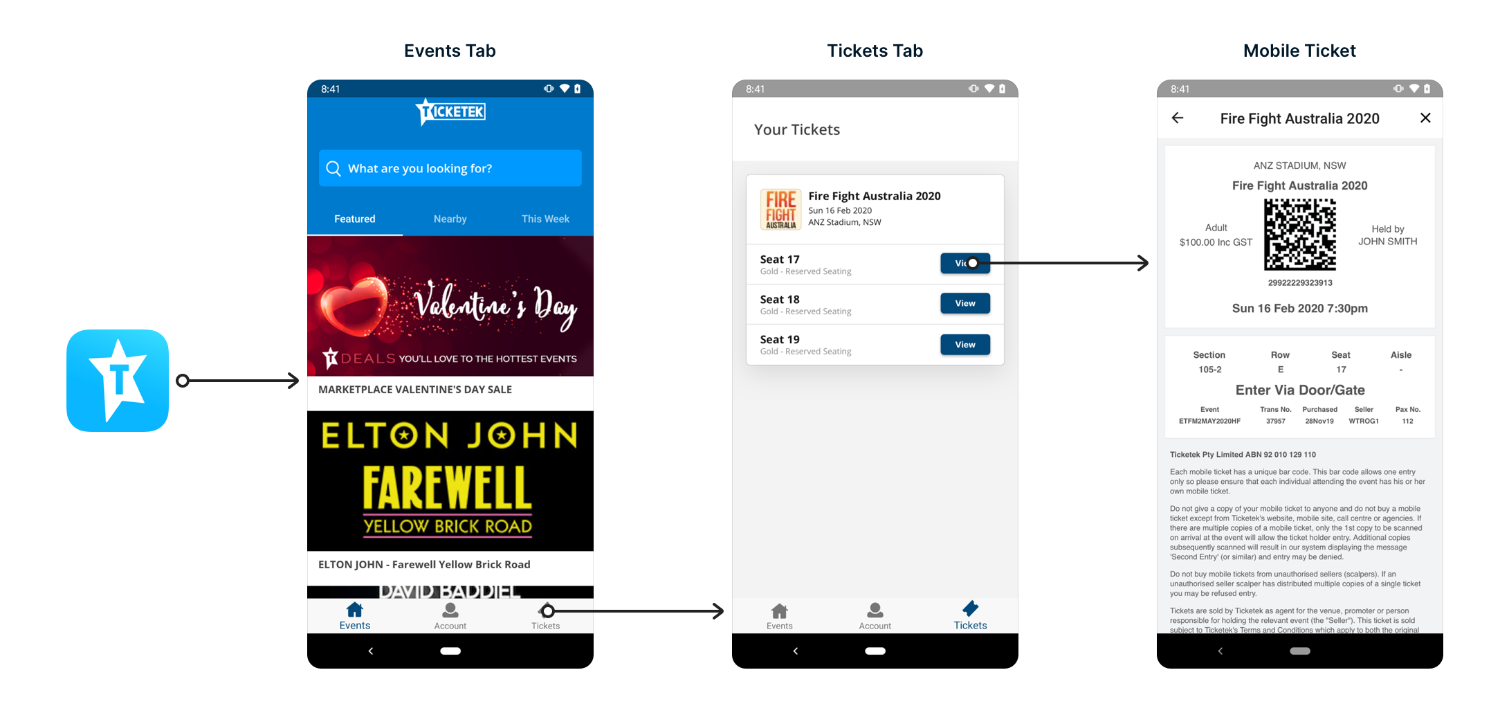 How Do I Download My Mobile Tickets From The Ticketek App Ticketek 