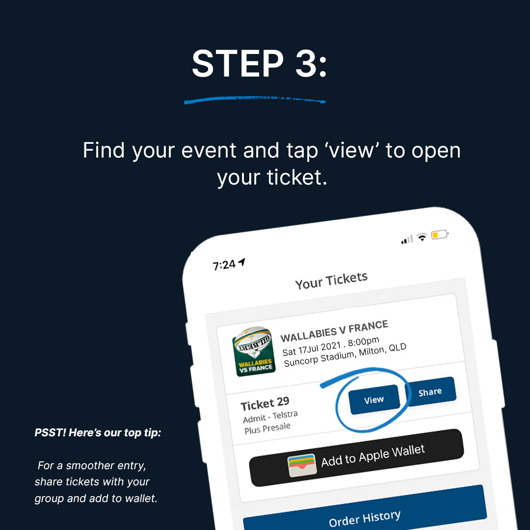 Mobile Tickets – Ticketek Australia