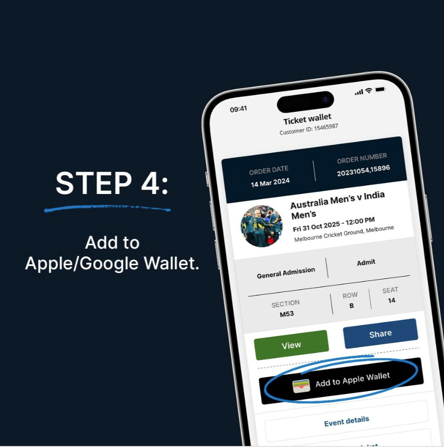 Mobile Tickets – Ticketek Australia