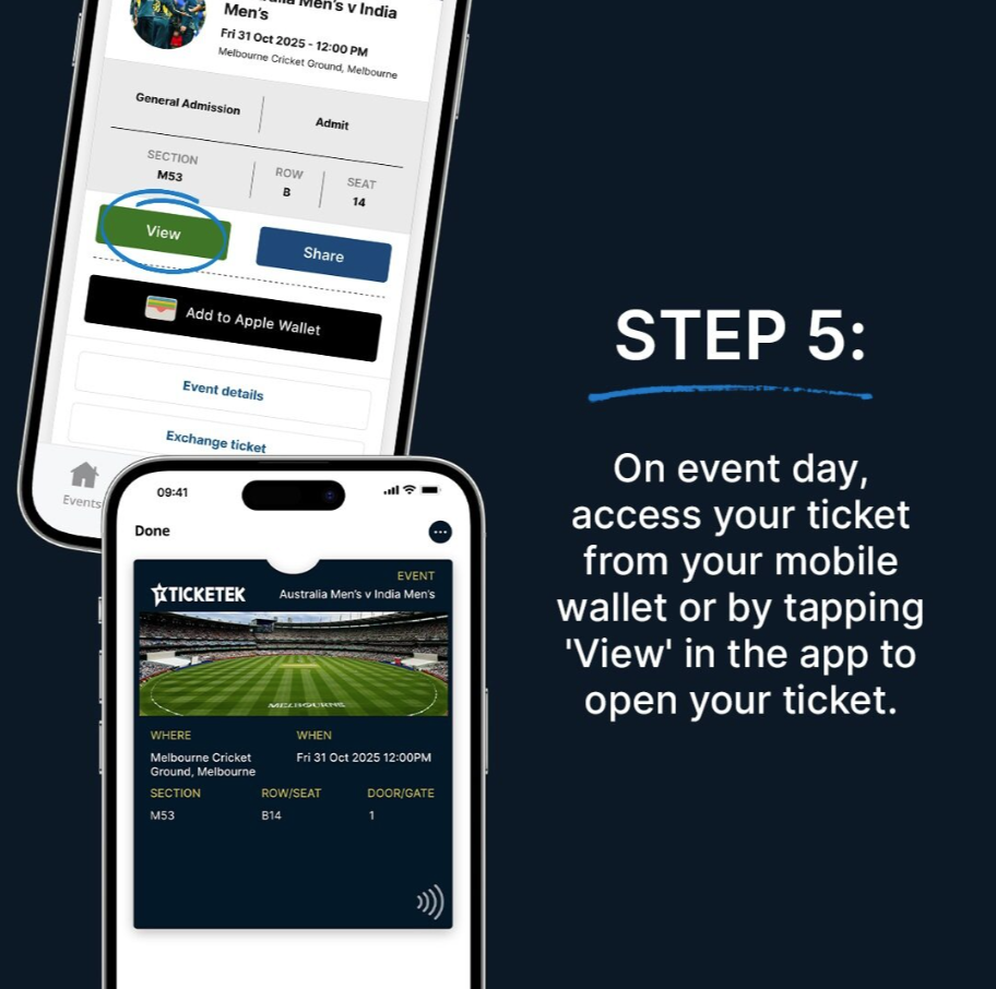 Mobile Tickets – Ticketek Australia